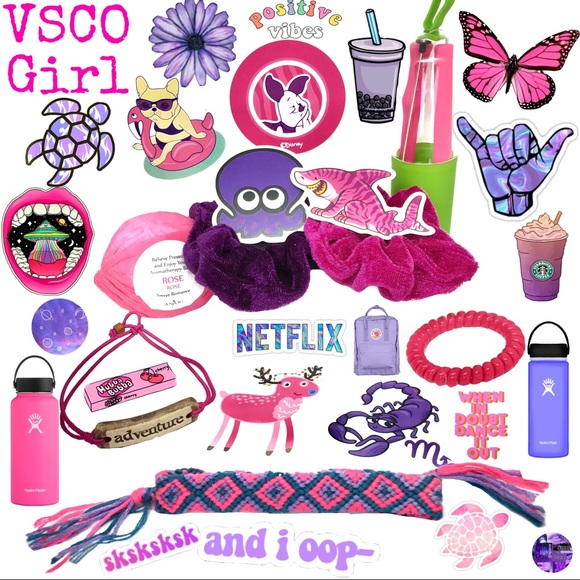 Brandy Melville | Other | Vsco Girl Purple Pink 3 Piece Boxed Gift Set ...